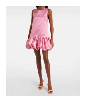 ALEMAIS Neptuna Embellished Satin Minidress
