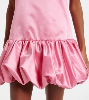 ALEMAIS Neptuna Embellished Satin Minidress