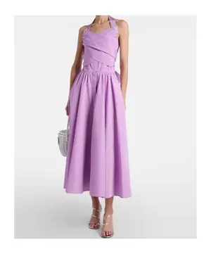 PATOU Pleated Midi Dress
