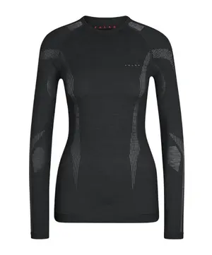 Falke Raglan-sleeve Thermal T-shirt - Black