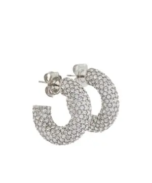 Amina Muaddi Cameron Mini Embellished Earrings