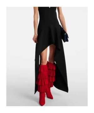 Manolo Blahnik Miralone 90 Suede Knee-high Boots