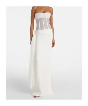Christopher Esber Bridal Veiled Corset Dress