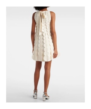 Oscar De La Renta Abstract Brushstroke Midi Dress