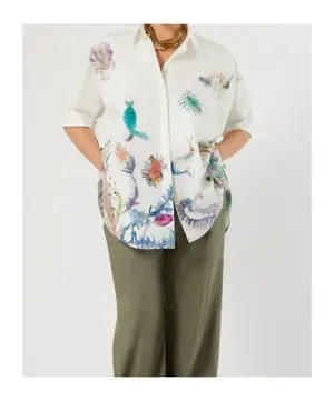 Marina Rinaldi Cotton Poplin Tunic