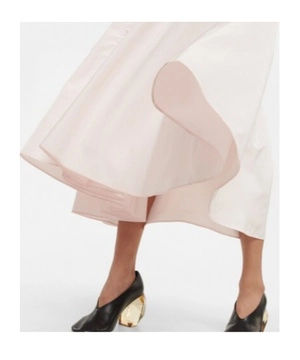 JIL SANDER Ruffle-trimmed Midi Dress
