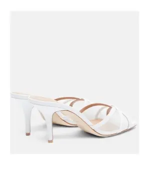 MALONE SOULIERS Perla 70 Leather And Mesh Mules