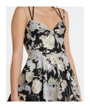 Erdem Rea Jacquard Fil Coupé Midi Dress - Gray