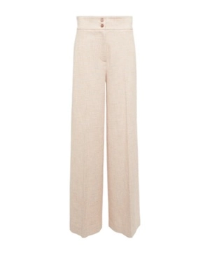 Altuzarra Wide-leg Cotton-blend Pants - Nude