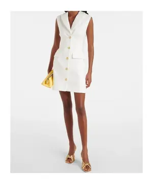 Veronica Beard Fairfax Linen-blend Minidress