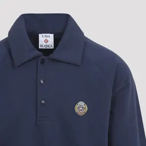 Casablanca Logo Patch Polo Shirt