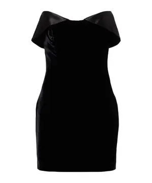 MUGLER Sleeveless Mini Dress - Black