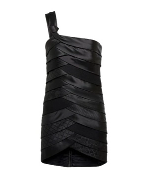 Coperni One-shoulder Asymmetrical Minidress - Black