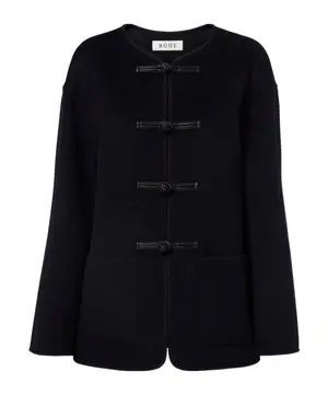 RÓHE Long Sleeve Casual Jacket - Navy Blue