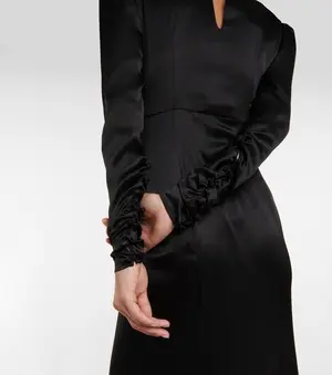 Alessandra Rich Embellished Silk Satin Gown