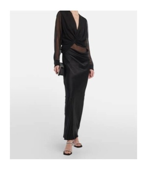 Christopher Esber Springs Silk Georgette Blouse