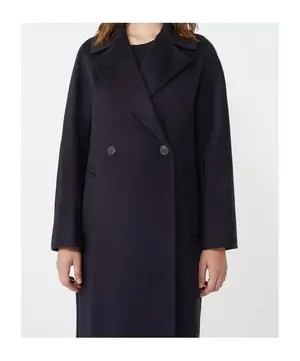 Max Mara Abrigo Midi De Lana Con Cierre Cruzado De Doble Botón