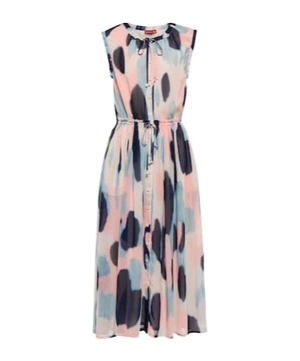 Altuzarra Aether Printed Midi Dress - Nude