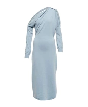 Altuzarra Jeevika One-shoulder Knit Midi Dress - Gray