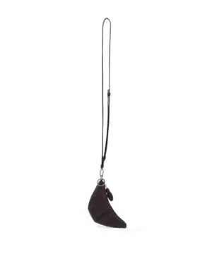 LEMAIRE Croissant Leather Wallet On Chain - Brown