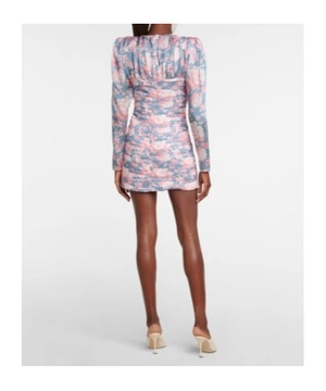 Magda Butrym Floral Cutout Silk Minidress