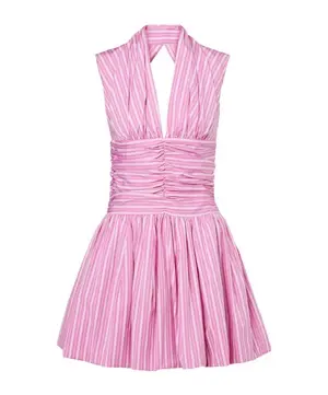 PATOU Sleeveless Striped Mini Dress
