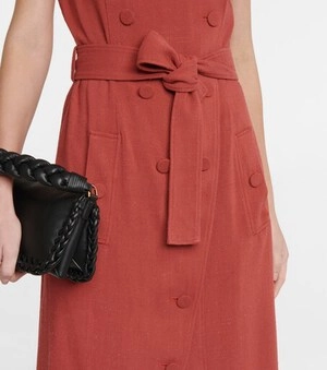 Altuzarra Audrey Linen-effect Midi Dress
