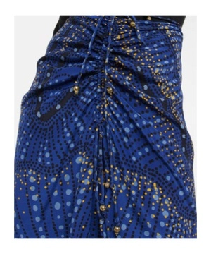 Altuzarra Safia Silk Maxi Skirt - Blue