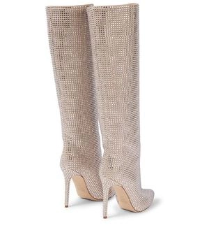 Paris Texas Embellished Suede Knee-high Boots