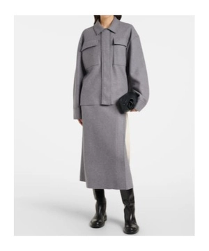 JIL SANDER Wool-blend Wrap Skirt