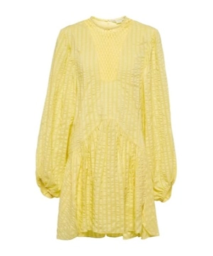 Stella McCartney Seersucker Minidress - Yellow