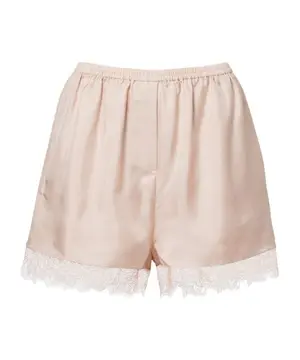 RÓHE Lace-trimmed Silk Shorts - No