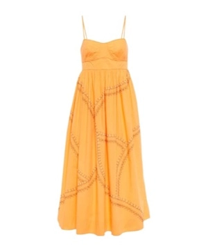 Ulla Johnson Midi Dress - Orange