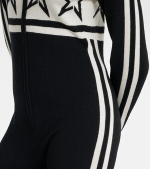 Perfect Moment Après Team Striped Wool Ski Suit