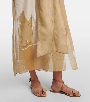 Johanna Ortiz Cotton Voile Kaftan With Belted Waist
