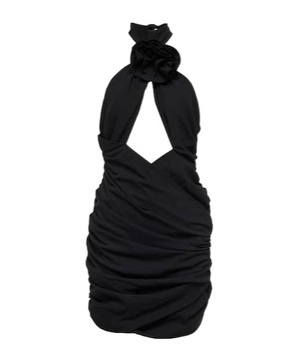 Magda Butrym Cutout Silk-blend Minidress - Black