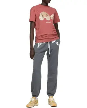 Palm Angels Teddy Bear-print Logo T-shirt