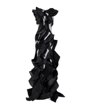 Maticevski Ellipsoid Wave Ruffled Gown - Black