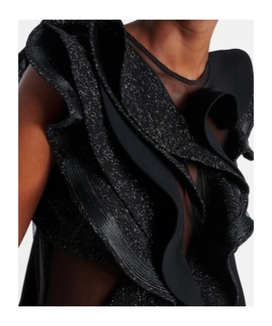 Maticevski Ellipsoid Wave Ruffled Gown