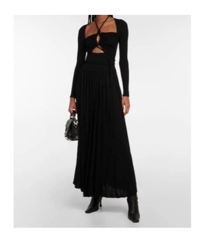 Proenza Schouler Halterneck Cutout Jersey Maxi Dress