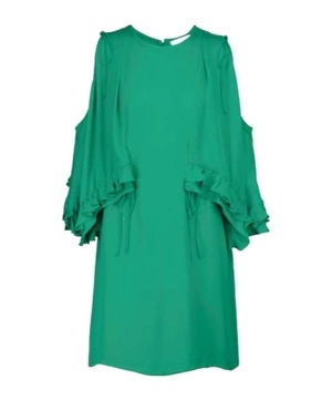 Dorothee Schumacher Long Sleeve Dress With Gathered Seams