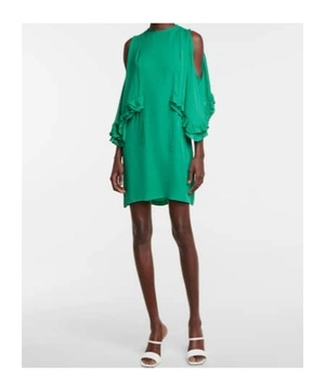 Dorothee Schumacher Long Sleeve Dress With Gathered Seams