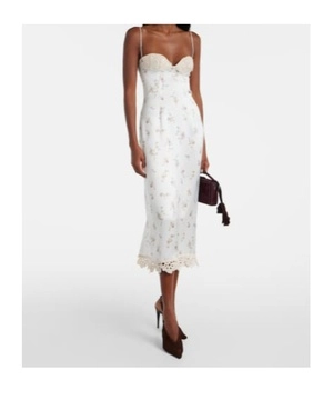 Magda Butrym Crochet-trimmed Leather Slingback Pumps