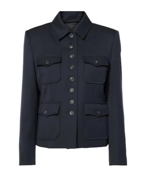 NILI LOTAN Button-down Casual Jacket - Black