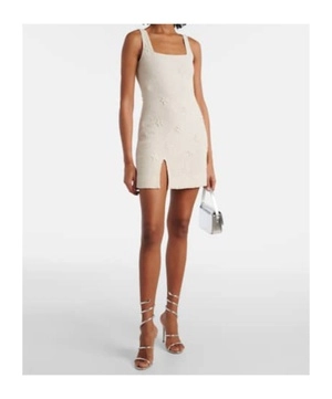Staud Le Sable Beaded Minidress