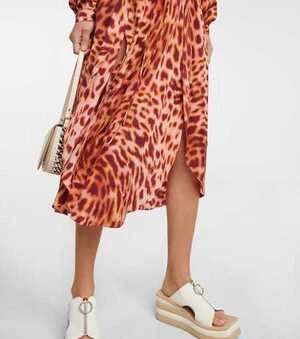 Stella McCartney Cheetah-print Silk Maxi Dress