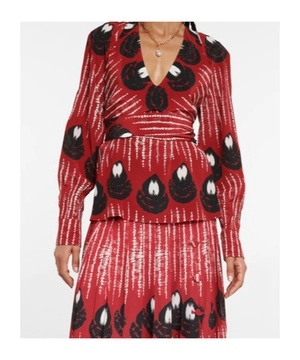 Altuzarra Dagur Printed Silk Blouse