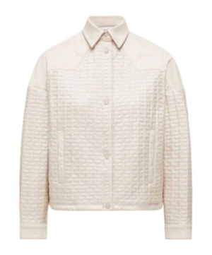 Moncler Long-sleeved Shirt Jacket - Light Beige