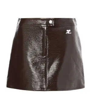 COURREGES Zipper Skirt - Chocolate