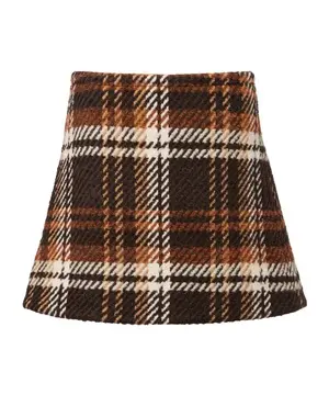 PATOU Plaid Mini Skirt - Multicolor